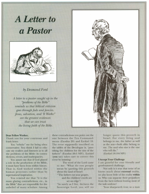 A Letter To A Pastor - Bible Inspiration | Good News Unlimited