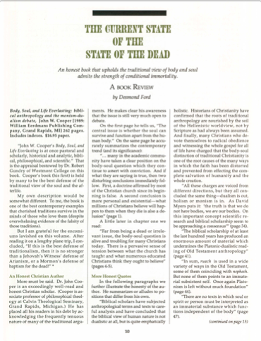 Book Review - The Current State Of The State Of The Dead | Good News ...