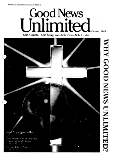 Good News Unlimited October, 1985 Issue | Good News Unlimited